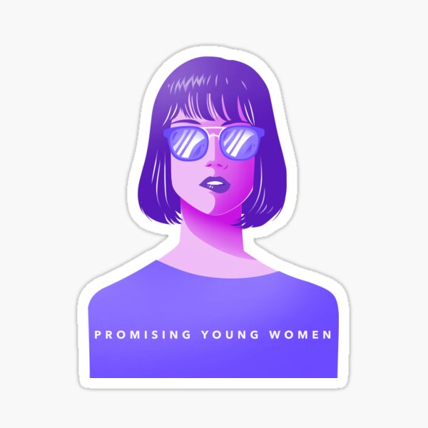 "PROMISING YOUNG WOMEN" Sticker for Sale by Pinu005 | Redbubble