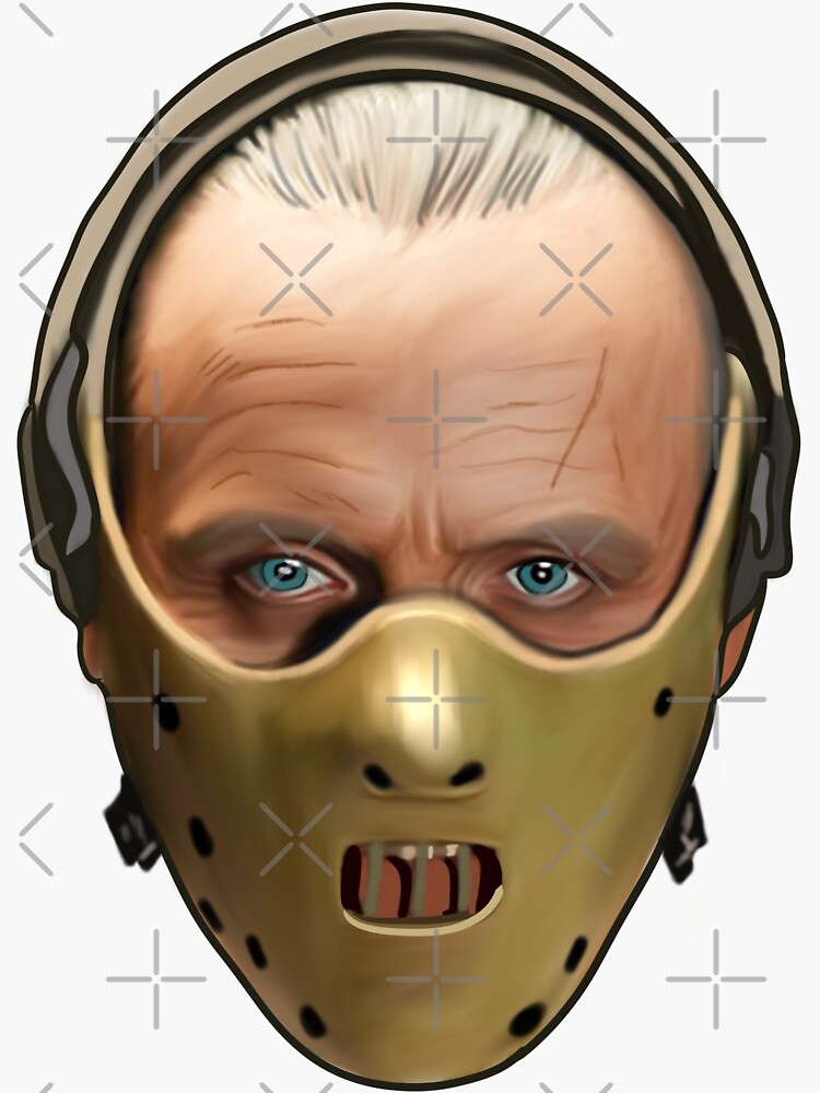 "Hannibal Lecter art" Sticker for Sale by therustyart | Redbubble