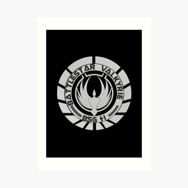 "Battlestar Valkyrie Logo" Art Print by Artanis76 | Redbubble