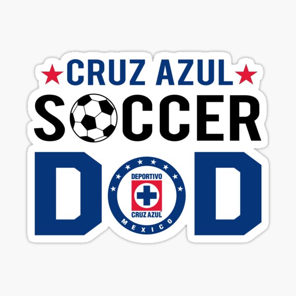 "Cruz Azul Mexican Team Soccer Dad" Sticker for Sale by masterbones ...