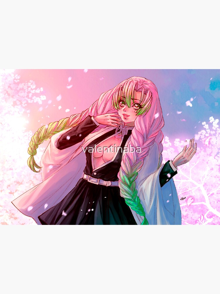 "Mitsuri Kanroji" Sticker by valentinaba | Redbubble