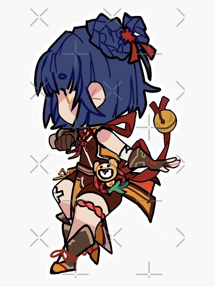 "Genshin Impact: Xiangling" Sticker for Sale by PlantedPans | Redbubble