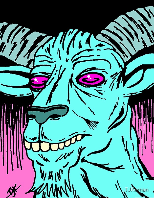 "The Blue Goat Special Edition" by TJKernan | Redbubble