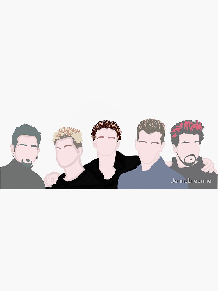 "NSYNC" Sticker for Sale by Jennabreanne | Redbubble