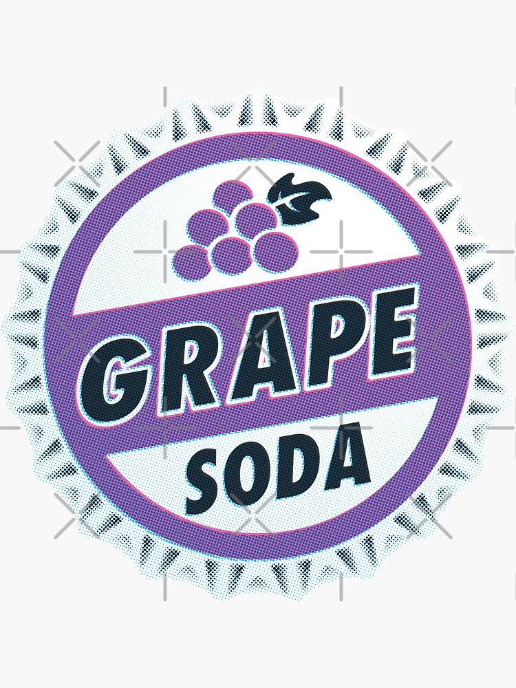 "Up Movie Grape Soda bottle cap" Sticker for Sale by GraficBakeHouse ...