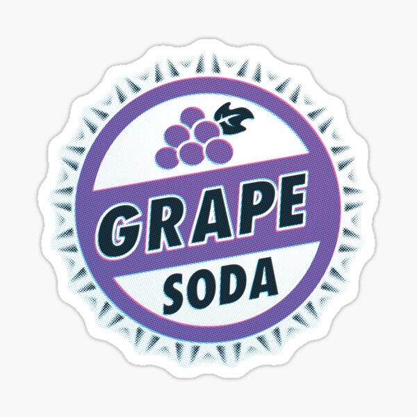 "Up Movie Grape Soda bottle cap" Sticker for Sale by GraficBakeHouse ...