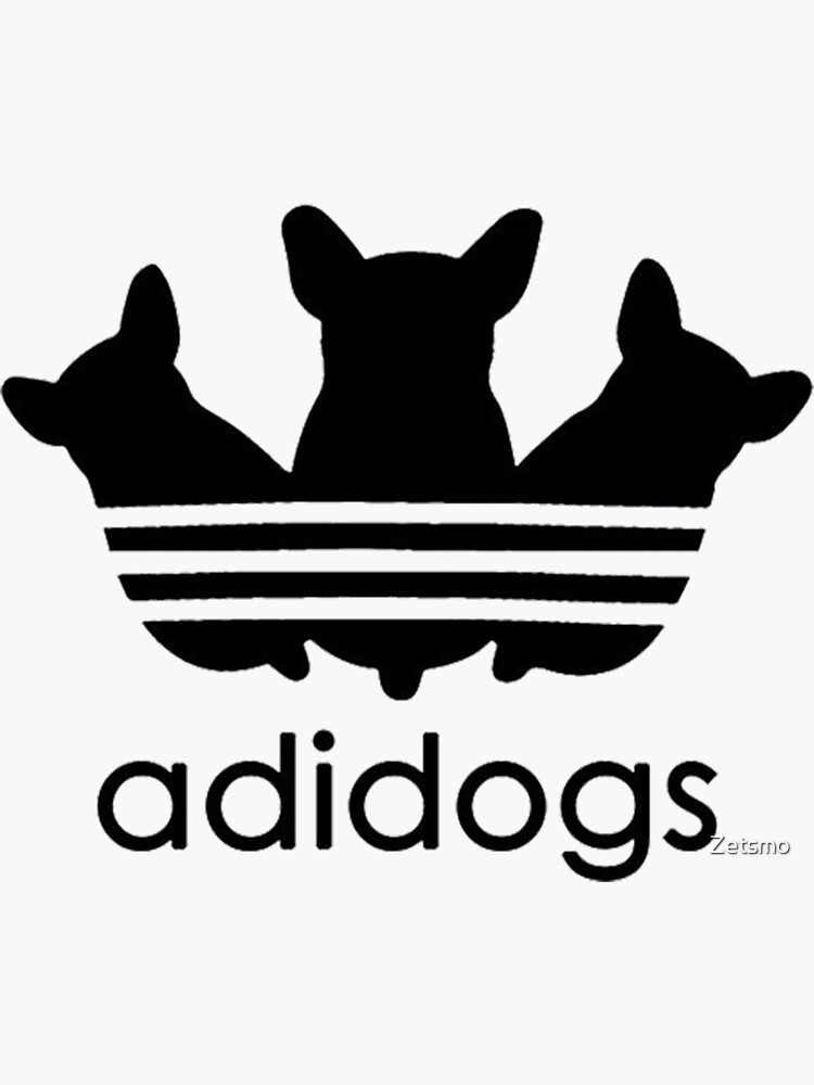 "Adi"Dogs"" Sticker for Sale by Zetsmo | Redbubble