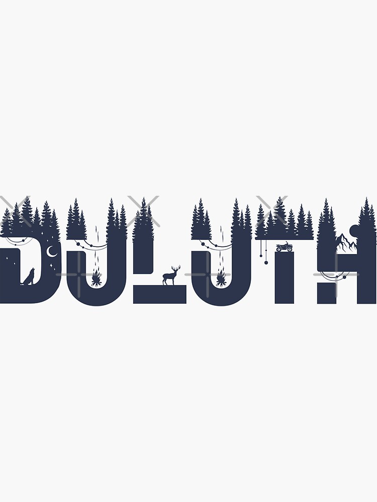 "Duluth, Minnesota" Sticker by InvestingRoad | Redbubble