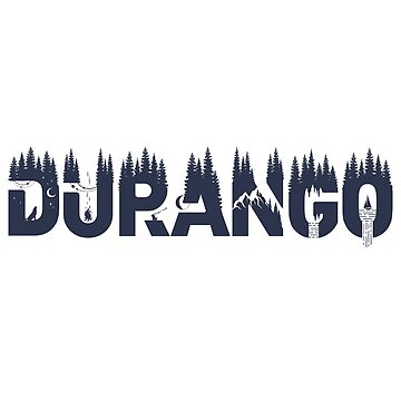 "Durango, Colorado" Sticker for Sale by InvestingRoad | Redbubble