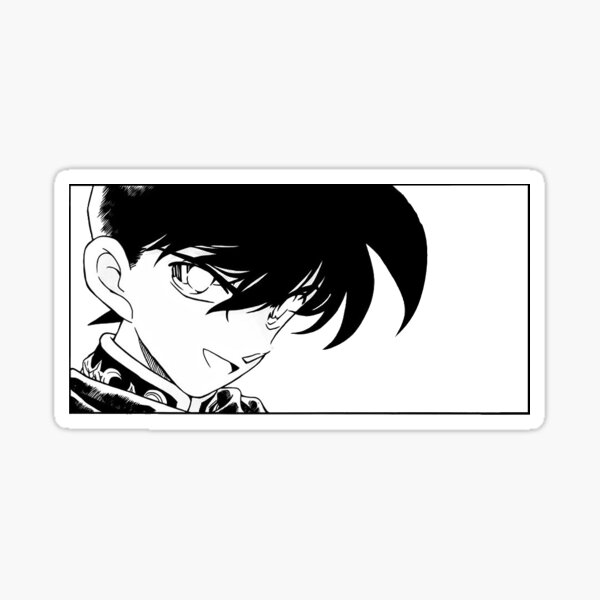 "Detective Conan Sticker - Shinichi Manga Panel!!" Sticker for Sale by ...