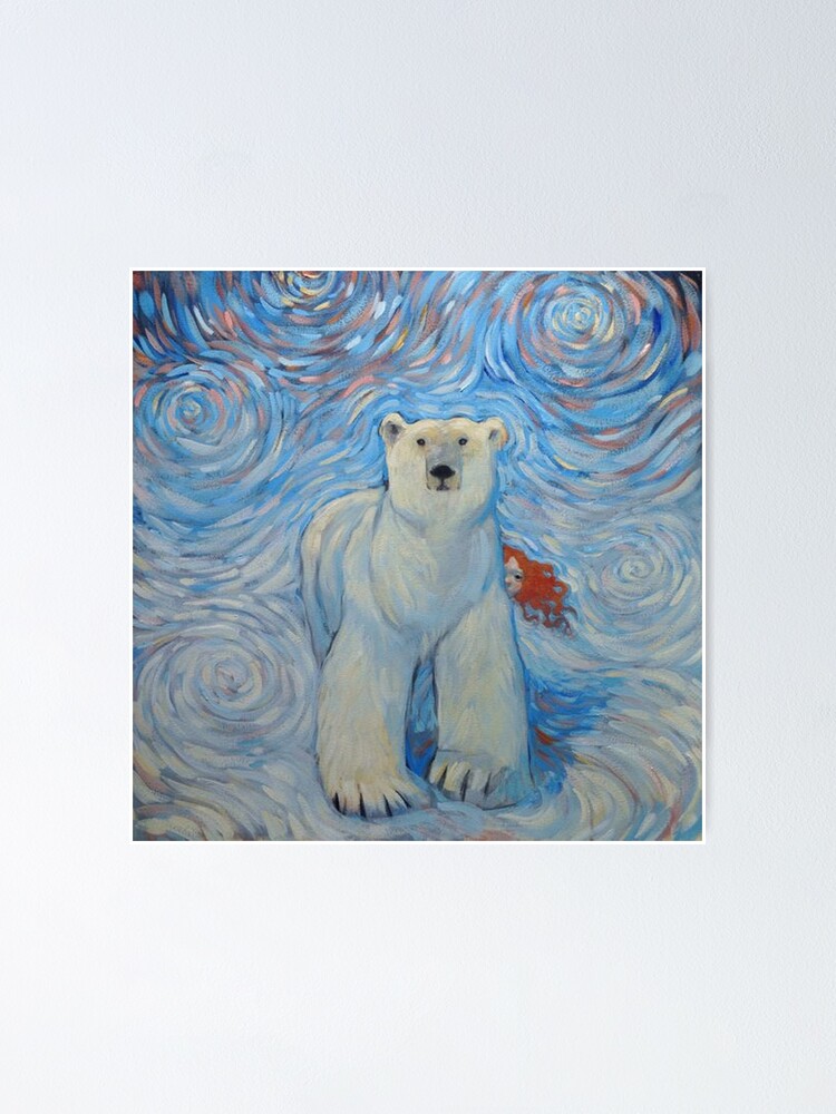 "Iorek Byrnison and Lyra" Poster for Sale by JuloCreation | Redbubble