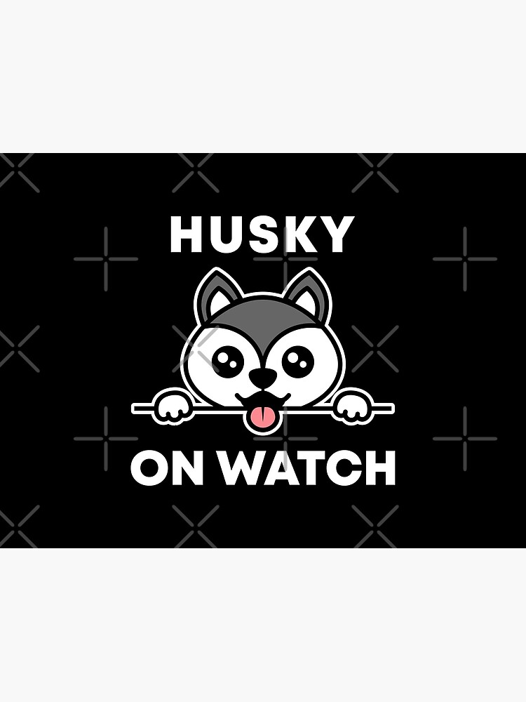 "Husky On Watch" Poster for Sale by TashaVector | Redbubble