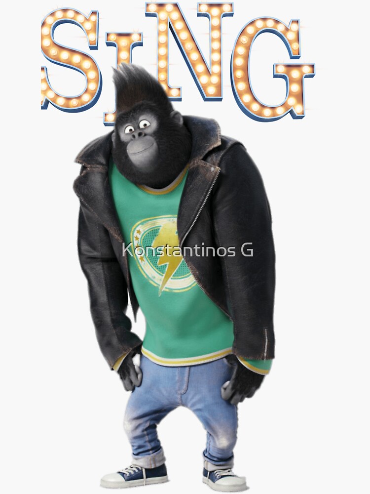 "Johnny from "SING" movie" Sticker for Sale by kgiannoudis | Redbubble