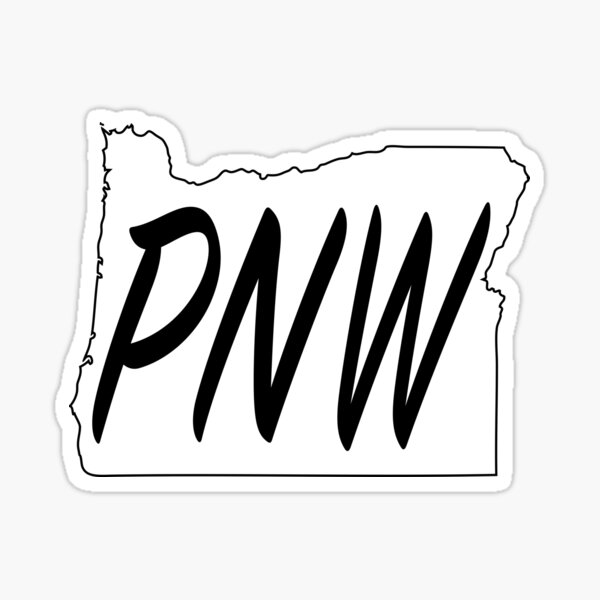 "Oregon PNW" Sticker by lawjfree | Redbubble