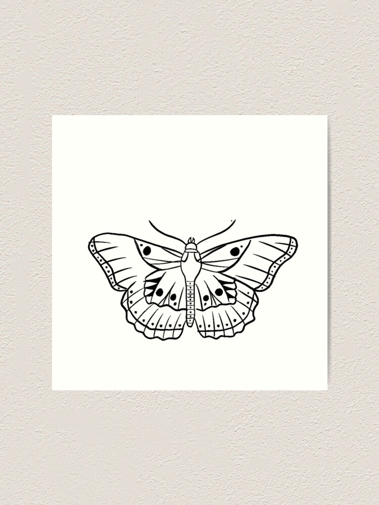 "Harry styles butterfly tattoo" Art Print by ellafergusonart | Redbubble