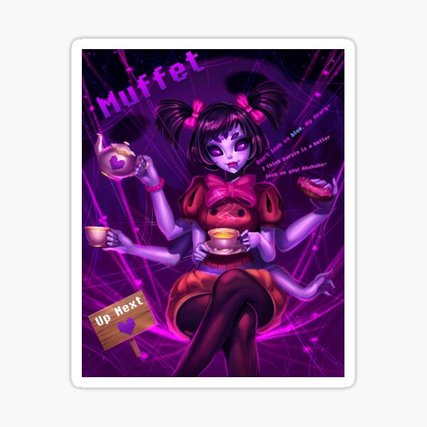 "Undertale Muffet" Sticker for Sale by Puddingzz | Redbubble