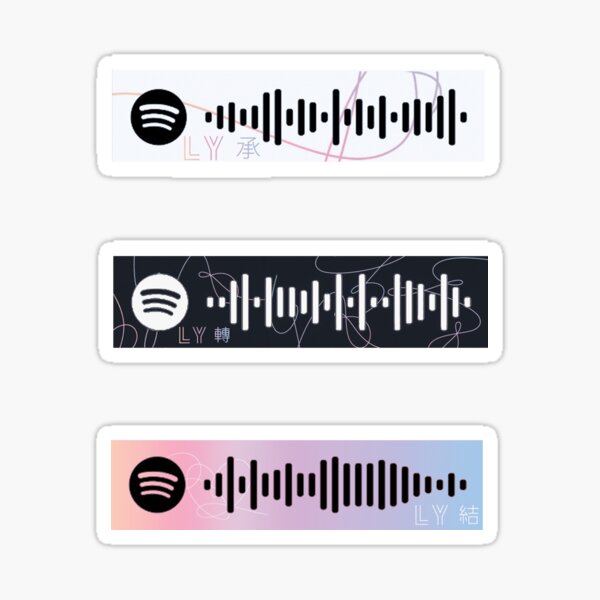 "Love Yourself BTS Spotify Code Sticker" Sticker for Sale by TLCshop99 ...