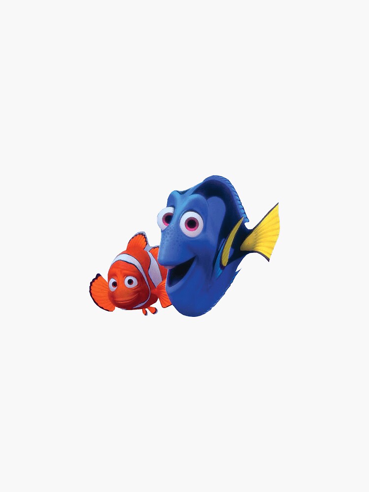 "Nemo and Dory Sticker" Sticker for Sale by SimplyStickerUS | Redbubble
