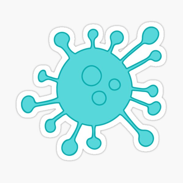"Virus Artwork" Sticker by Noon-Stickers | Redbubble