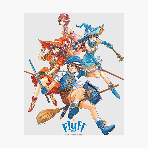 "Flyff | First flight (Logo version) (Silver background)" Photographic ...