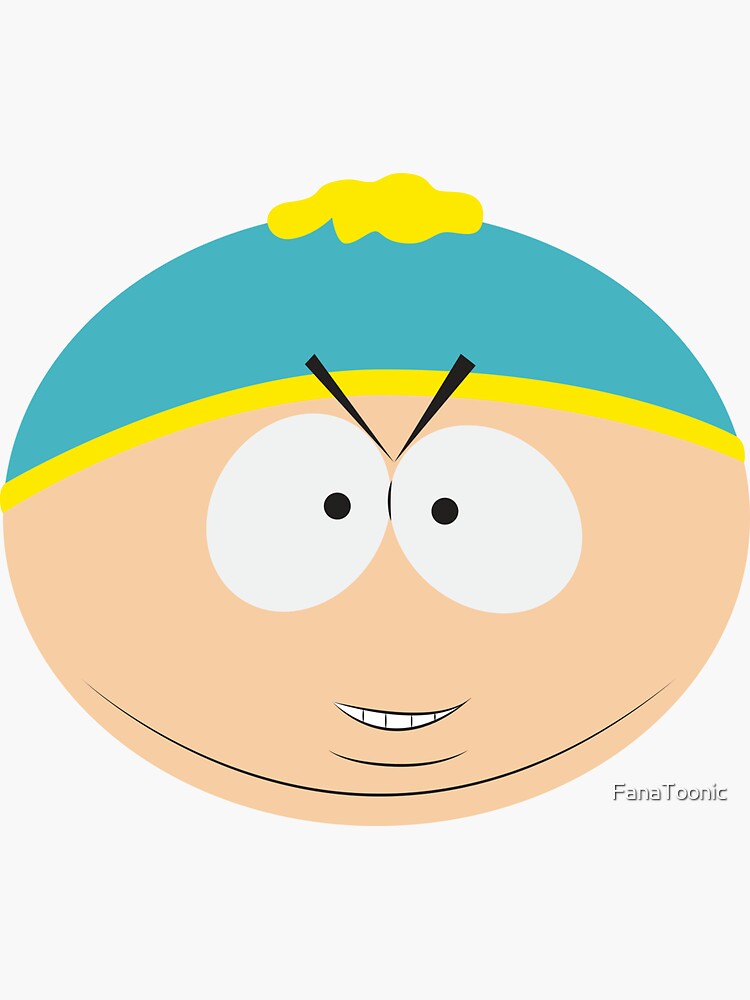 Pegatina «South Park Eric Cartman Cara malvada» de FanaToonic | Redbubble