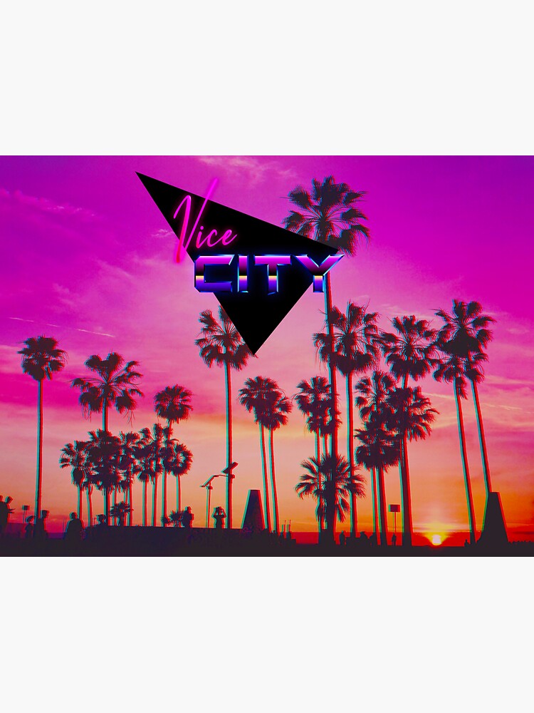 "MIAMI VICE CITY" Sticker for Sale by StudioNansen | Redbubble