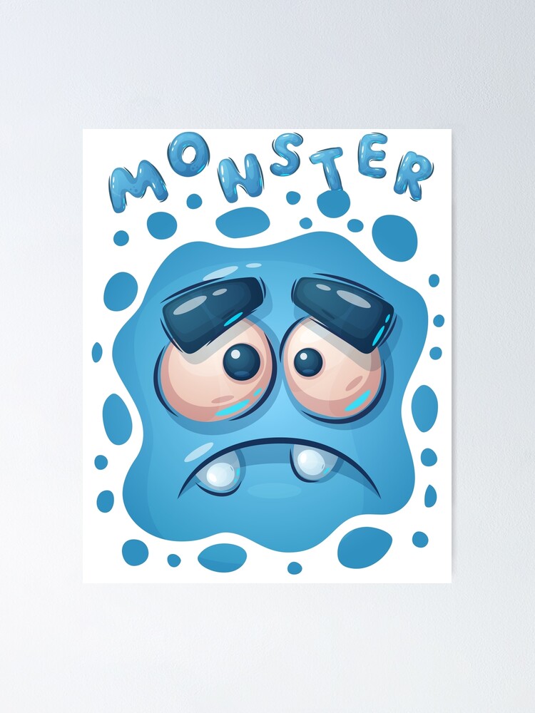 "Monster Splash Cartoon" Poster for Sale by DrCipCom | Redbubble