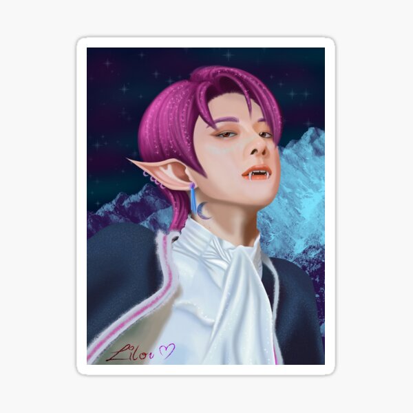"Elf Jake ENHYPEN " Sticker for Sale by ArtByLilou | Redbubble