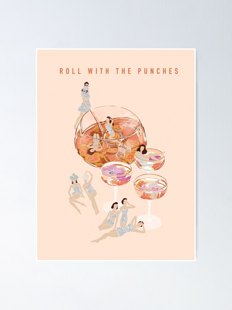 "Roll With The Punches" Poster for Sale by carolinepryce | Redbubble