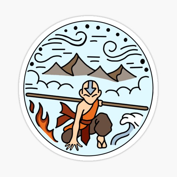 "Avatar: The Last Airbender" Sticker for Sale by mianguyen19 | Redbubble