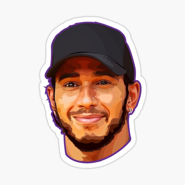 "Lewis Hamilton Vector Illustration" Sticker for Sale by AlfredDesigns ...