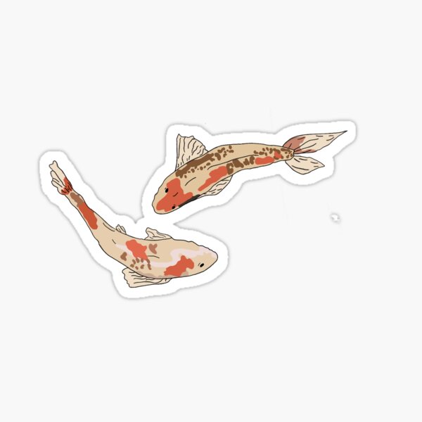 "Koi Fish Sticker" Sticker for Sale by JBD1 | Redbubble