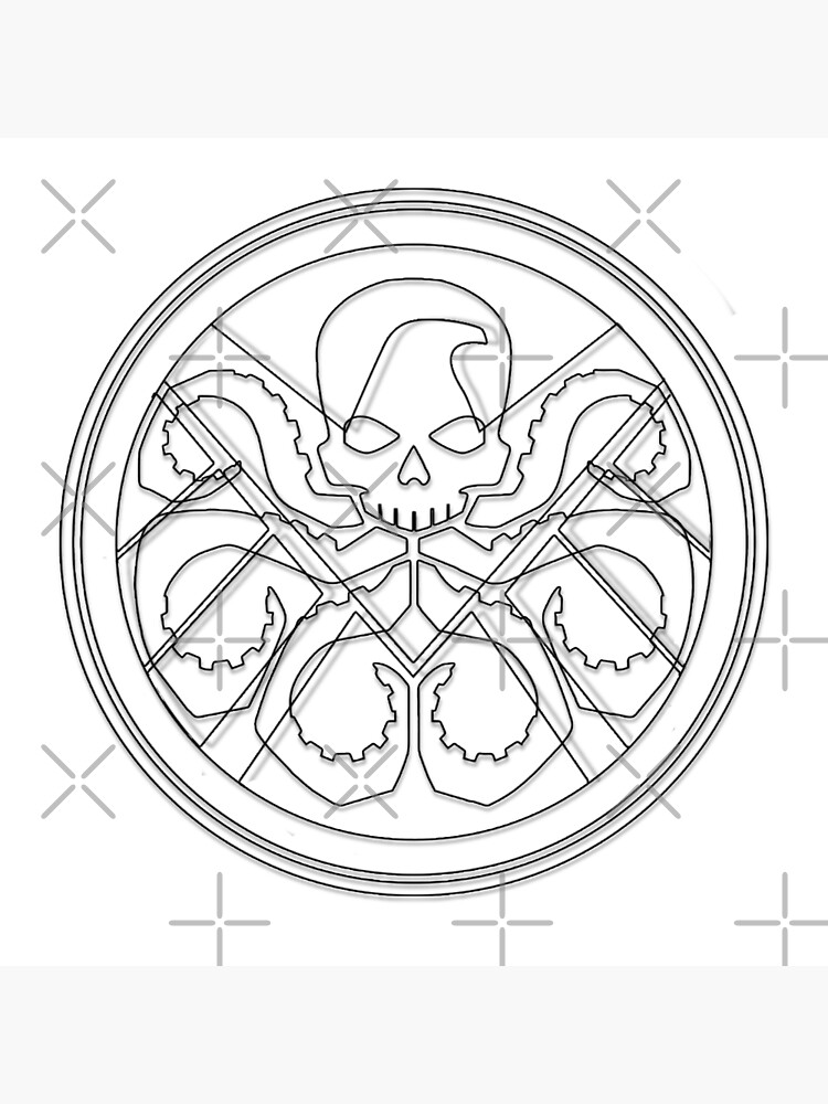 "HYDRA/SHIELD" Poster for Sale by Agent34 | Redbubble