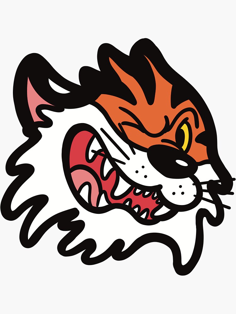 "Winking Tiger" Sticker by 2GandJ | Redbubble