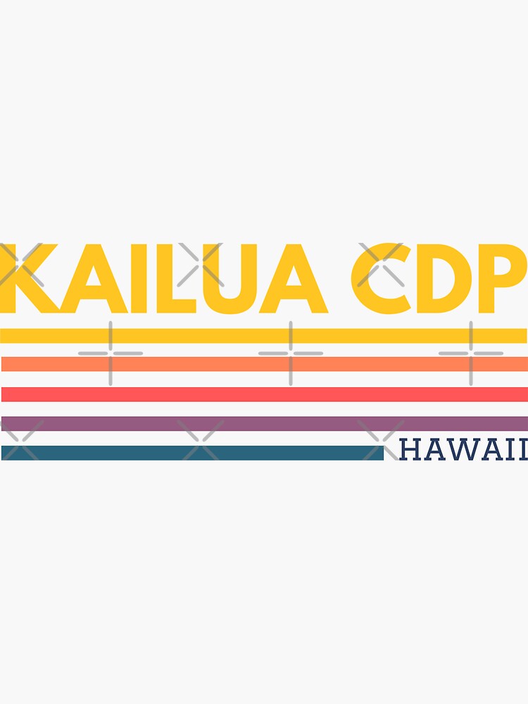 "Kailua CDP Hawaii" Sticker for Sale by Taumaturgo | Redbubble