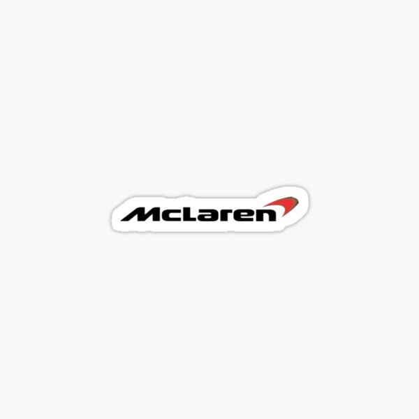 "McLaren emblem logo " Sticker for Sale by BloodlineBabe | Redbubble