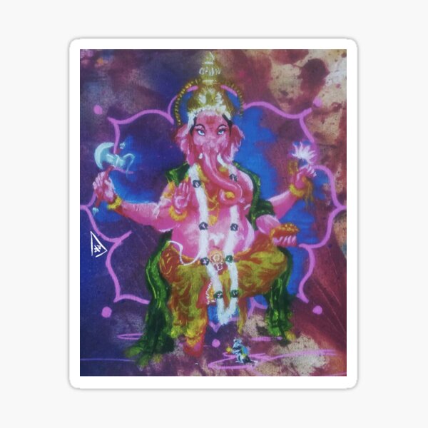 "Lord Ganesha" Sticker by alefe4dro | Redbubble