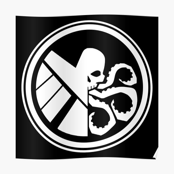"HYDRA/SHIELD LOGO" Poster by Agent34 | Redbubble