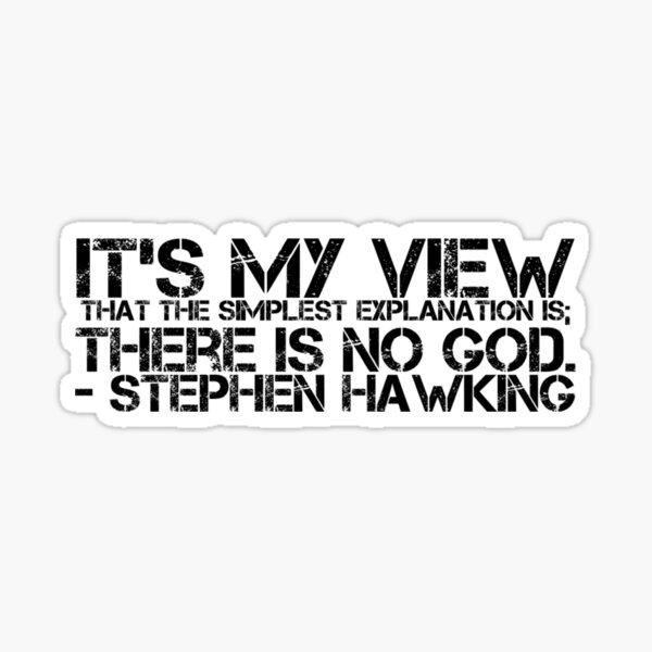 "Stephen Hawking Quote - Famous Scientist Quote" Sticker for Sale by ...