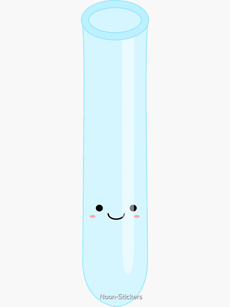 "Test Tube Smiling artwork" Sticker by Noon-Stickers | Redbubble