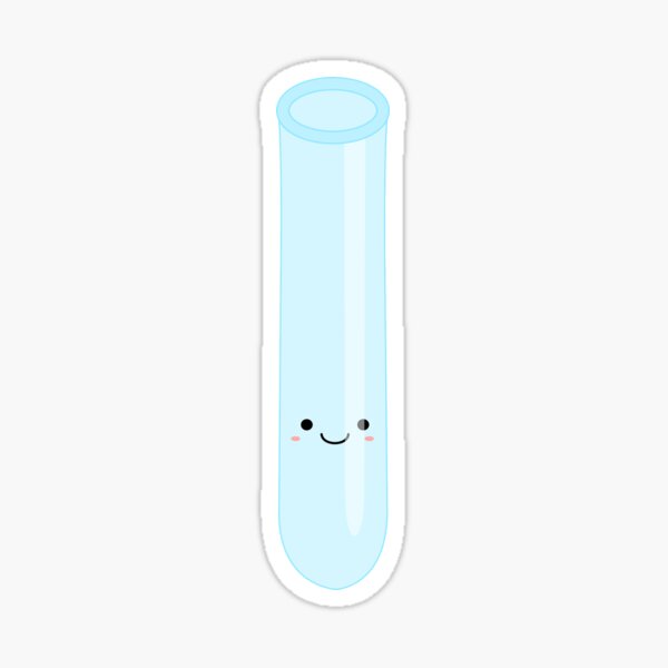 "Test Tube Smiling artwork" Sticker by Noon-Stickers | Redbubble
