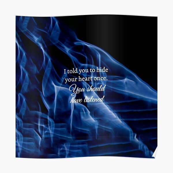 "Hide Your Heart" Poster by RockyCreekArt | Redbubble