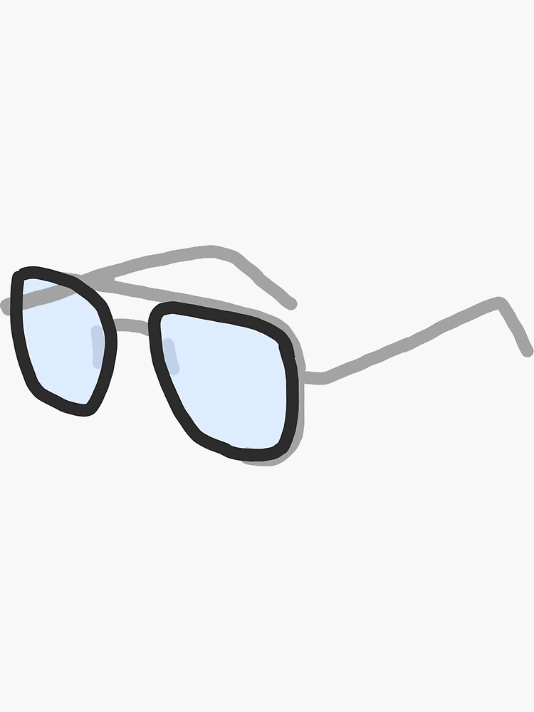 "edith glasses tony stark marvel" Sticker for Sale by ruelia | Redbubble