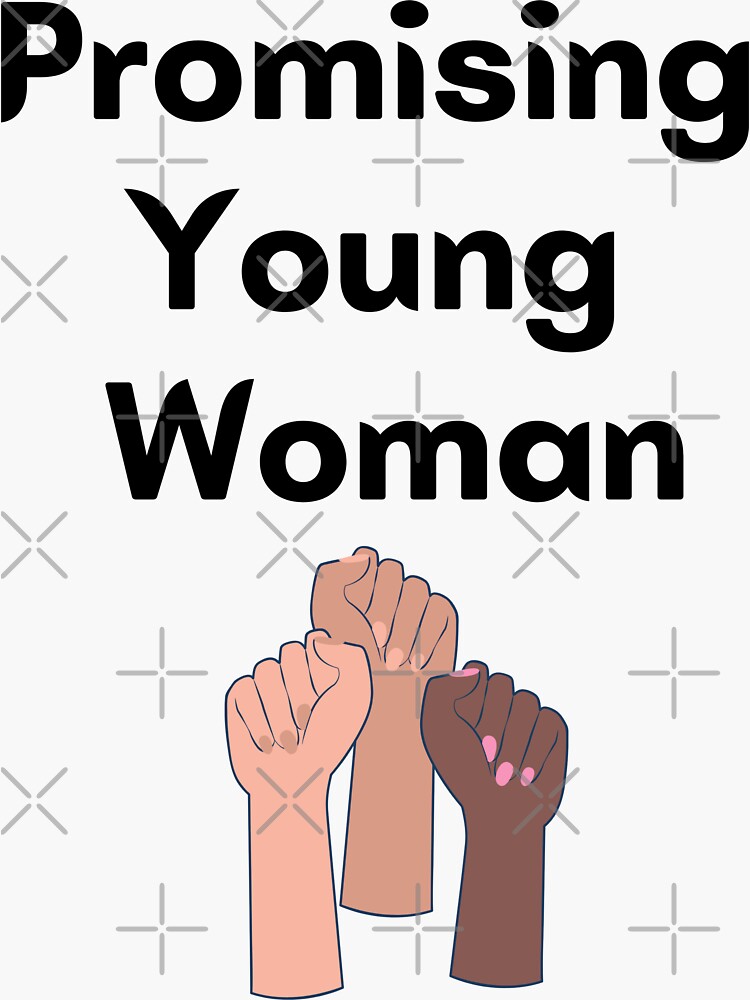 "Promising Young Woman " Sticker by hax28 | Redbubble