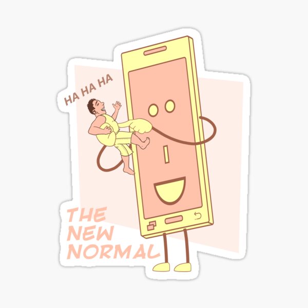 "THE NEW NORMAL" Sticker by REISART- | Redbubble