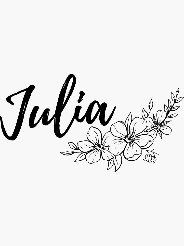 "JULIA STICKER" Sticker for Sale by juliasworld | Redbubble