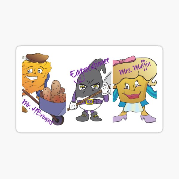 "Waffle Kingdom Court Members" Sticker for Sale by TheWaffleSpot ...