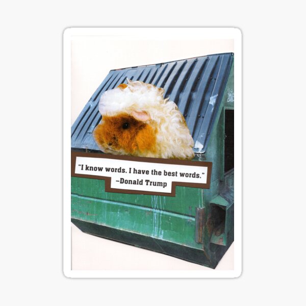 "Donald Dump" Sticker by DumpsterCards | Redbubble