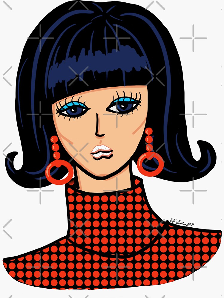 "Connie" Sticker for Sale by loeye | Redbubble