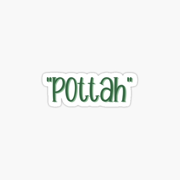 ""pottah" draco // potter sticker" Sticker for Sale by fiona-creates ...